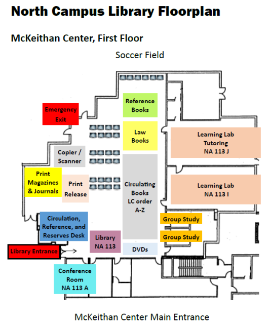 Library Floor Plan | Cape Fear Community College