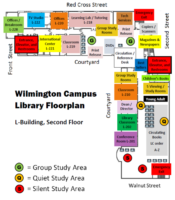 Library Floor Plan | Cape Fear Community College
