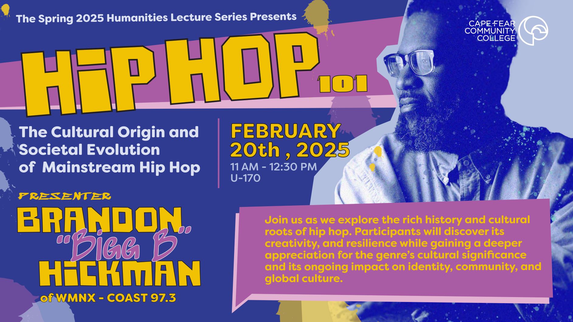CFCC hosts spring humanities lecture on hip-hop’s cultural impact ...